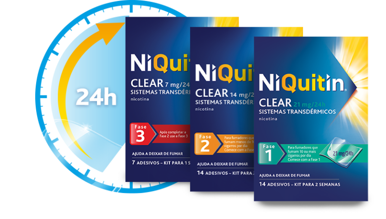 Sistemas transdérmicos NiQuitin Clear